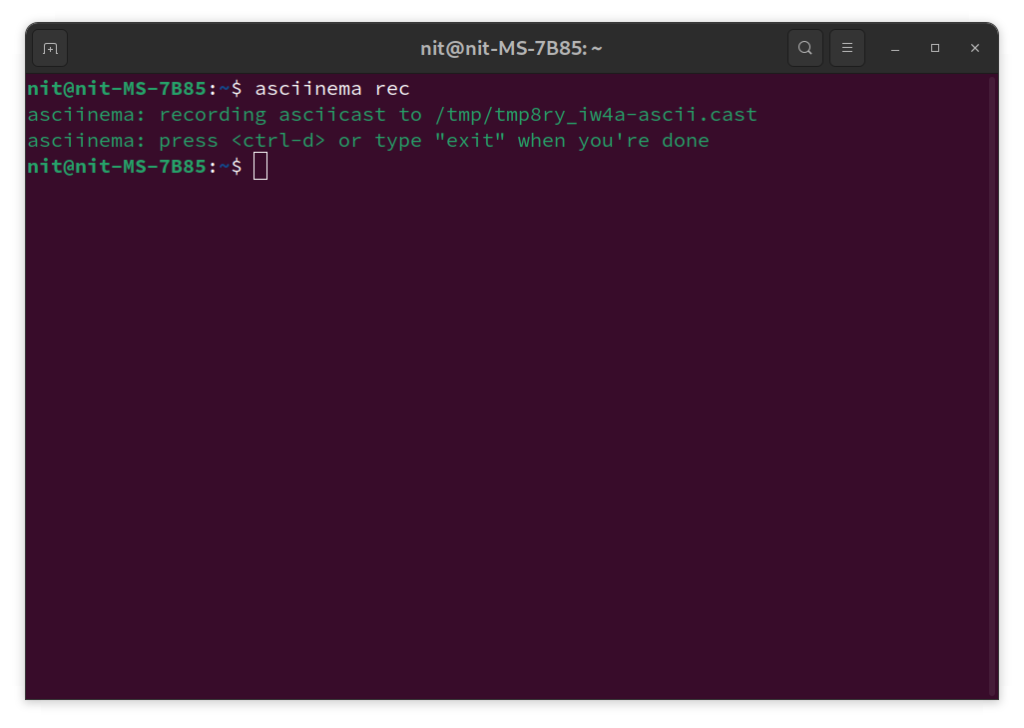 ≫ Grabar Sesiones De Terminal En Linux Usando Asciinema - 1000Demonios