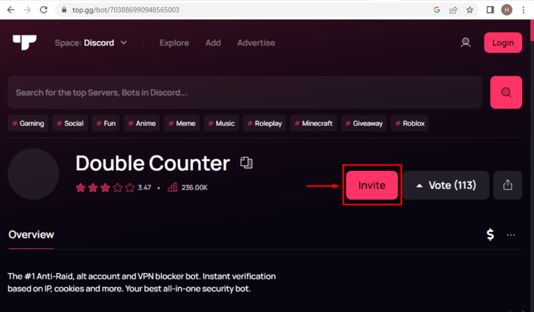 ≫ Cómo Agregar Y Usar Double Counter Bot En Discord - 1000Demonios
