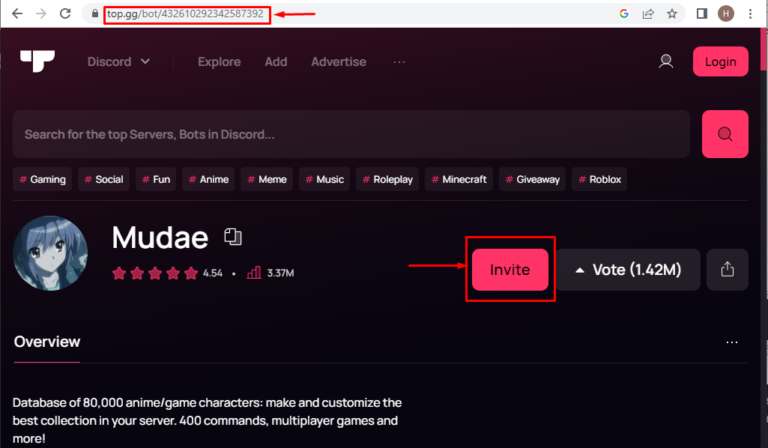 ≫ Cómo Agregar Y Usar Mudae Bot En Discord - 1000Demonios
